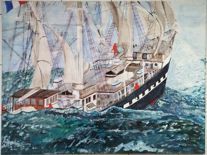 Le Belem - Artbrunocrouan - Paintings & Prints, Vehicles ...