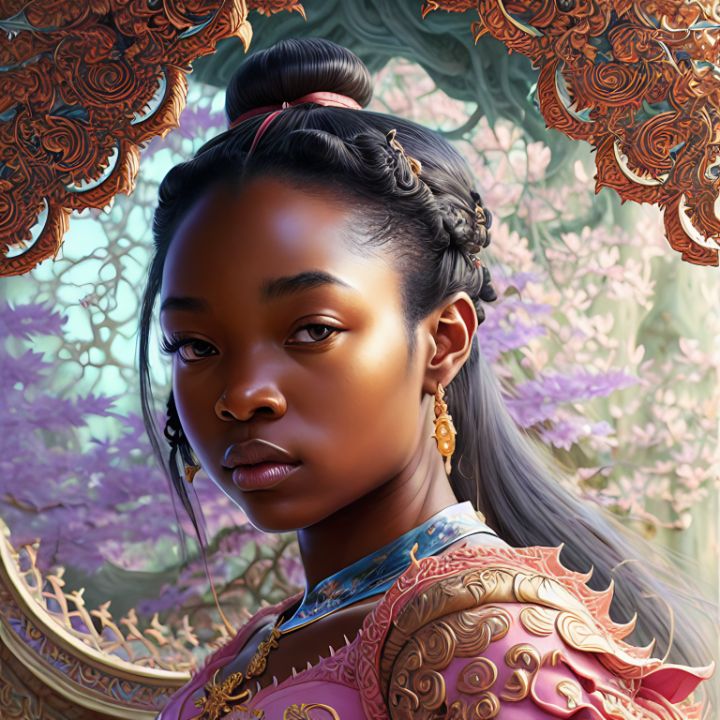 Zainab Portrait - Lucky's Art - Digital Art & AI, Fantasy & Mythology ...