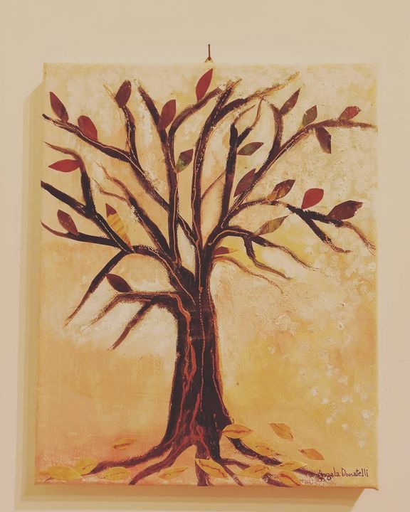 The golden leaves - Lanna Contemporary - Paintings & Prints, Flowers ...