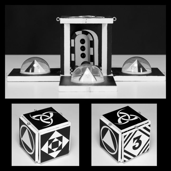 "3" - Lanna Contemporary - Sculptures & Carvings, Abstract, Geometric ...