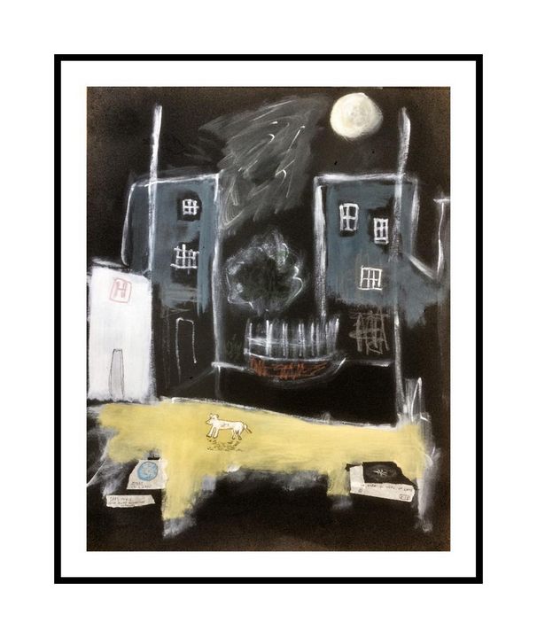 In giro c'è un cane lupo - Lanna Contemporary - Paintings & Prints ...