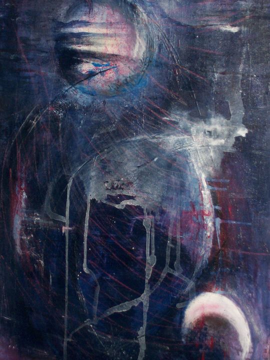 Moonlit Night - Lanna Contemporary - Paintings & Prints, Abstract ...