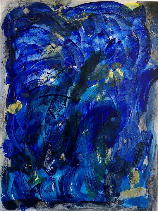 Emotional blue (interior landscape) - Lanna Contemporary - Paintings ...
