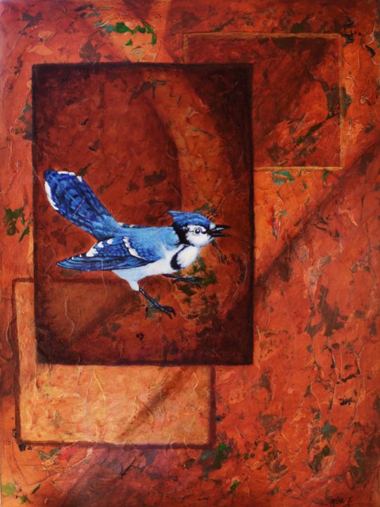 Blue Jay - Chasing Wolf Creations - Paintings & Prints, Animals, Birds ...
