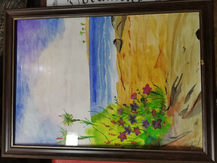 Beach - Paper art - Paintings & Prints, Landscapes & Nature, Beach ...