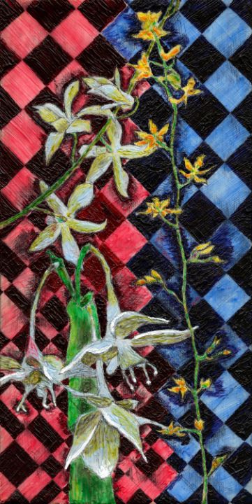 "Floral Cosmic Maze" - Rob Lilly Fine Art - Paintings & Prints, Flowers ...