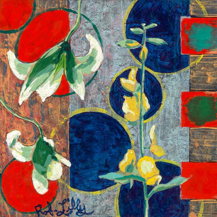 "Floral Geometric Burst" - Rob Lilly Fine Art - Paintings & Prints ...