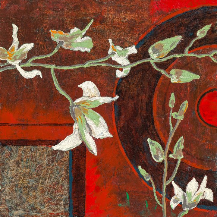 "Orchids in Eruption Geometry" - Rob Lilly Fine Art - Paintings ...