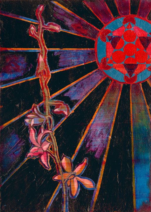"Orchid's Cosmic Journey" - Rob Lilly Fine Art - Paintings & Prints ...