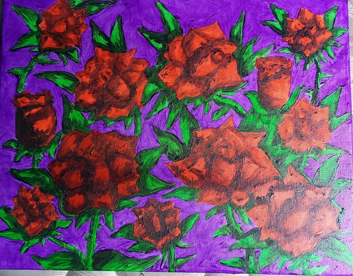 Dozen of Roses - Bay Horizons Art - Paintings & Prints, Flowers, Plants ...