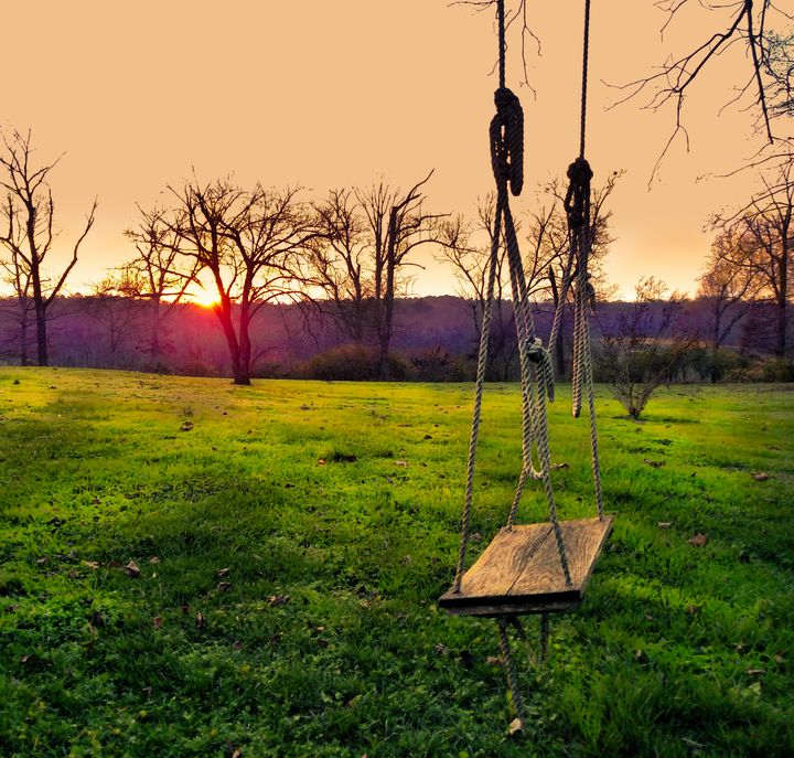 Childhood Memories - The Swing - Peaceful Prints & Wall Murals ...