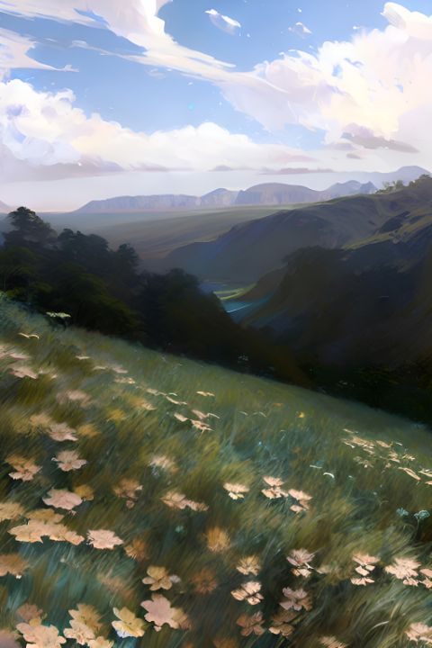 Of Time And The River - Chad Ward - Digital Art & AI, Landscapes ...