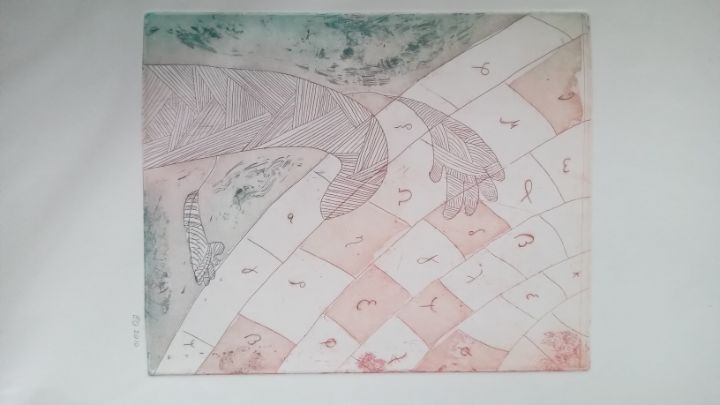 My Teacher - Edwarmi - Paintings & Prints, Abstract, Figurative - ArtPal