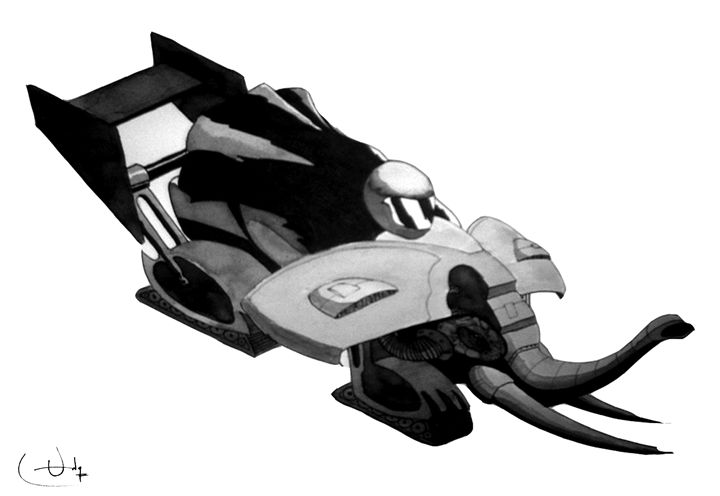 Elephant Tank - ben leUang's Gallery - Drawings & Illustration, Fantasy ...