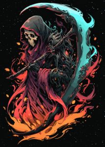 Grim Reaper's Scythe - Wonderful World Of Stuff - Digital Art & AI ...