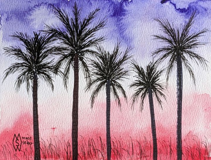 Palm tree grove - Matt Starr Fine Art - Paintings & Prints, Flowers ...