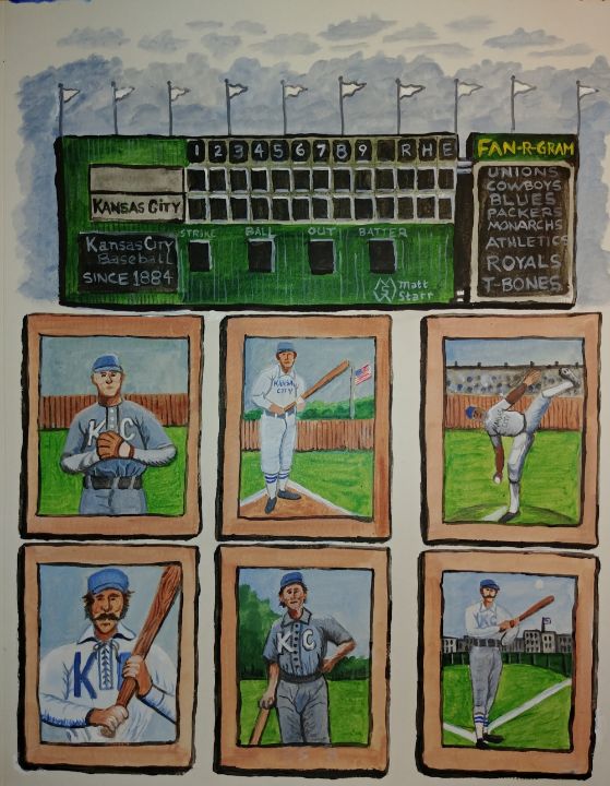 Kansas City Baseball Since 1884 - Matt Starr Fine Art - Paintings ...