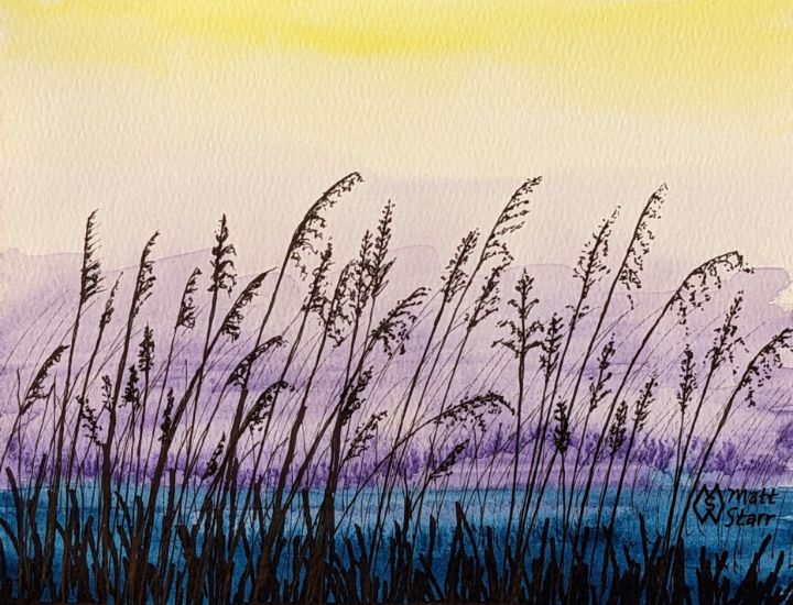 Sea oats by dawns early light - Matt Starr Fine Art - Paintings & Prints, Landscapes & Nature ...