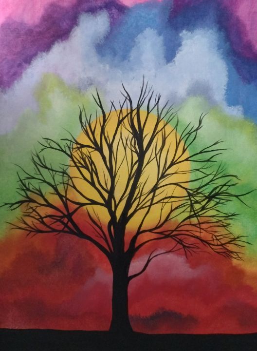October sunset - BB Art Escape - Paintings & Prints, Landscapes ...