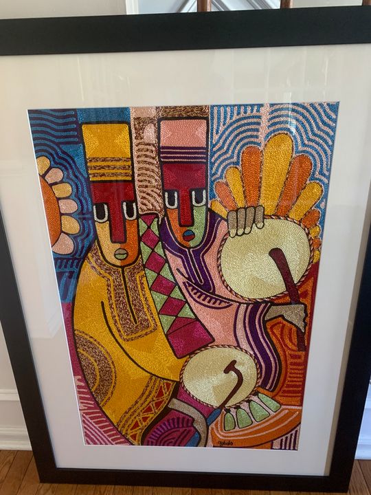 Authentic string art work- two men - Omeni’s art Gallery - Drawings ...