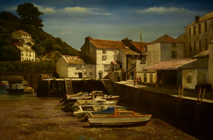 Polperro Harbour - Darren Jarvis Art - Paintings & Prints, Landscapes ...