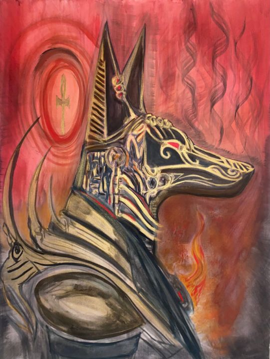 Anubis - JLS art - Paintings & Prints, Ethnic, Cultural, & Tribal ...