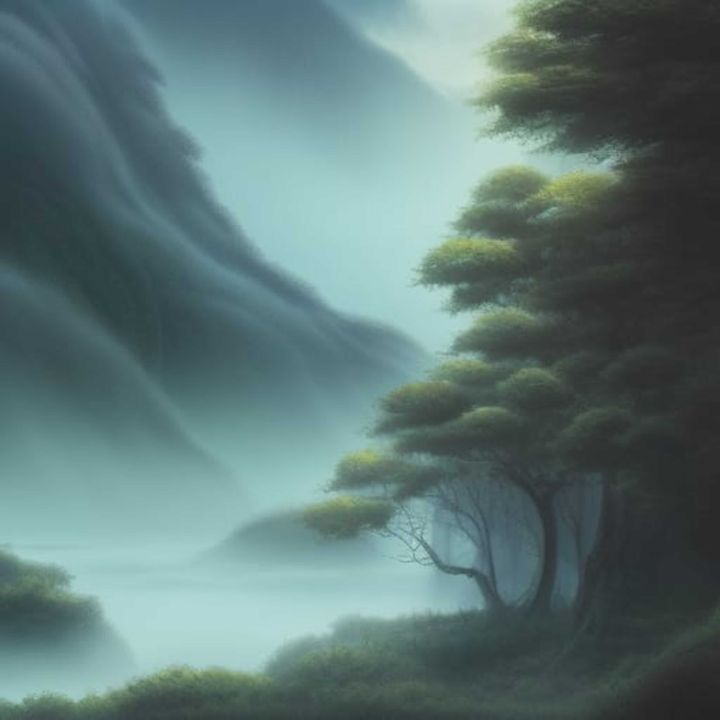 Hillside Forrest - IsisPrint - Paintings & Prints, Landscapes & Nature ...