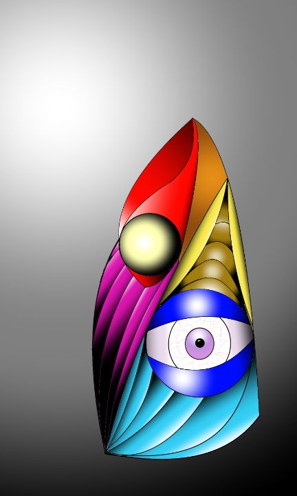 Eye of abstract - SCC - Digital Art & AI, Abstract, Irregular Forms ...