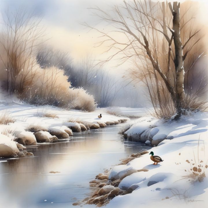 CANADIAN WINTER ai or digital - DREAMZ-ART - Digital Art, Landscapes ...