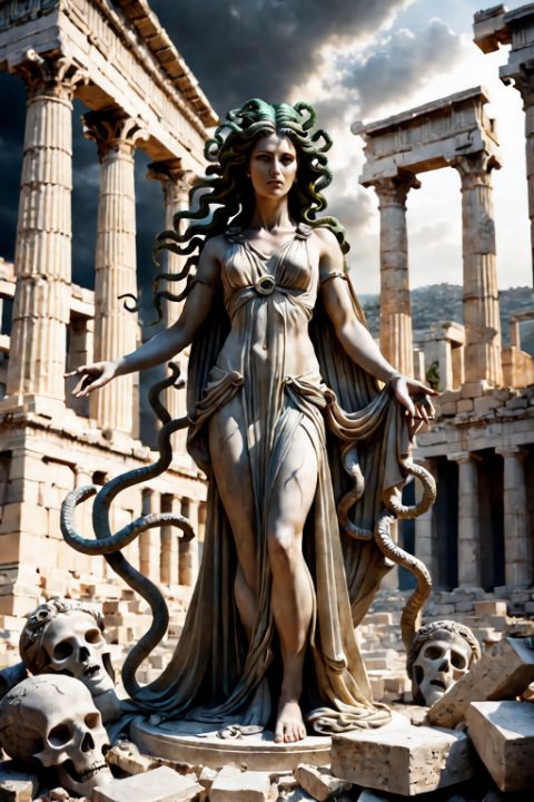 MEDUSA ai or digital - DREAMZ-ART - Digital Art & AI, Fantasy & Mythology, Mythology, Greek ...