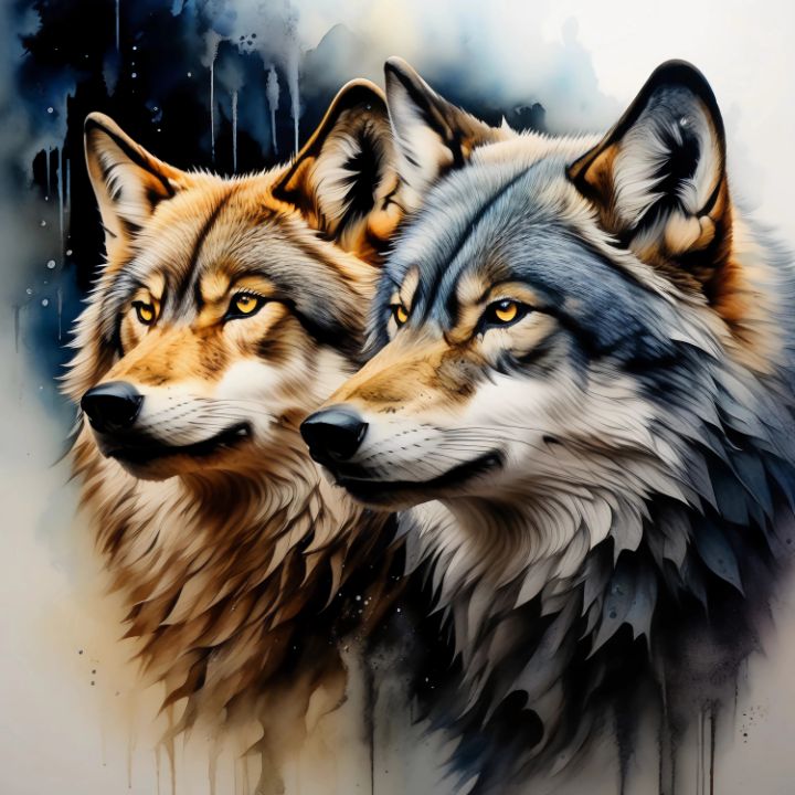 WOLVES ai or digital - DREAMZ-ART - Digital Art & AI, Animals, Birds ...