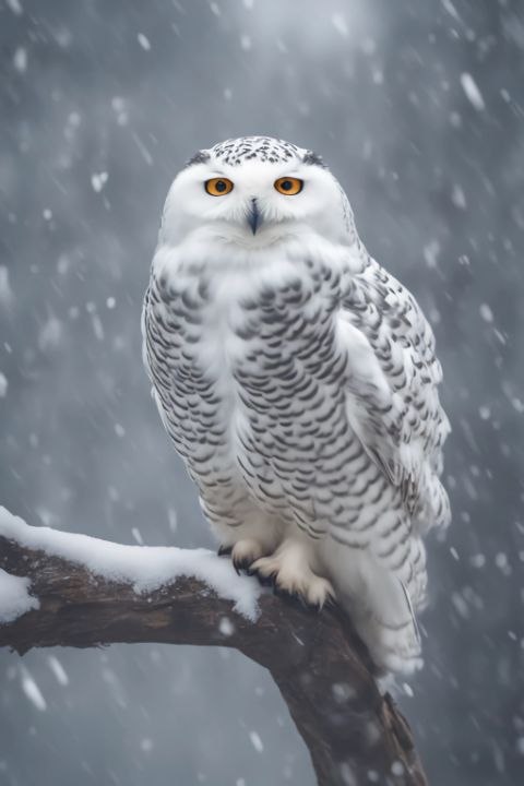 SNOWY OWL ai or digital - DREAMZ-ART - Digital Art & AI, Animals, Birds ...