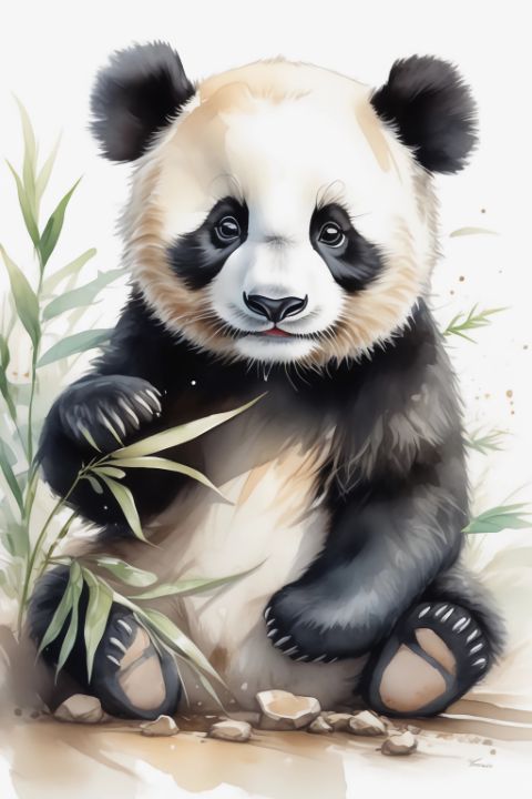PANDA ai or digital - DREAMZ-ART - Digital Art, Animals, Birds, & Fish ...
