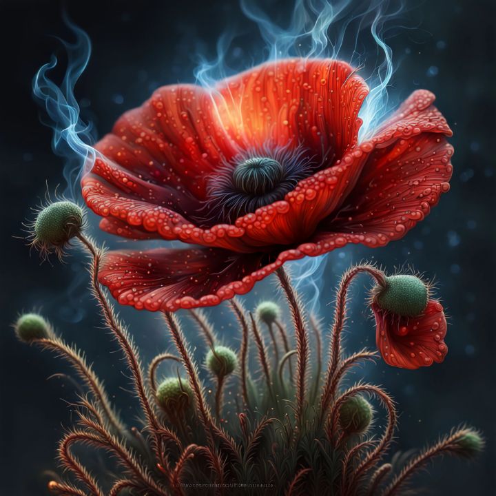 POPPY ai or digital - DREAMZ-ART - Digital Art & AI, Flowers, Plants ...