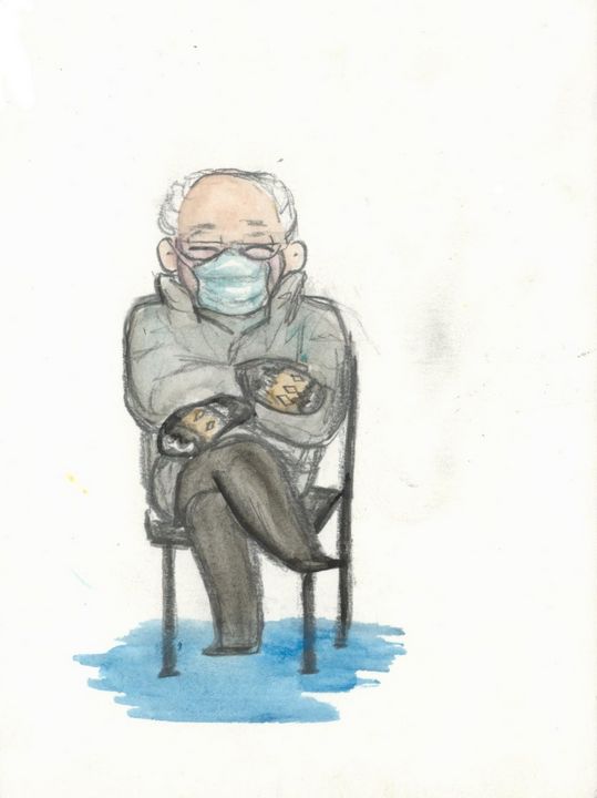 Chilly Bernie - Leedy Corbin - Paintings & Prints, Abstract, Movement ...