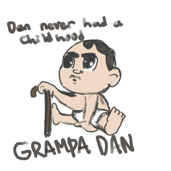 Grandpa Dan - Leedy Corbin - Drawings & Illustration, Abstract ...