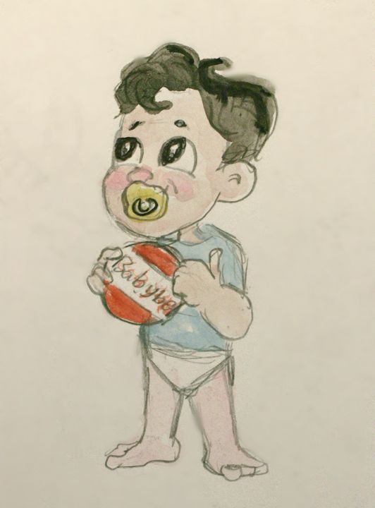 Baby Ben with BabyBel - Leedy Corbin - Paintings & Prints ...