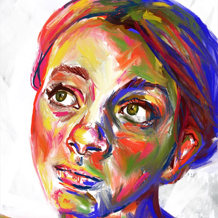 Thermal Portrait - Leedy Corbin - Paintings & Prints, Abstract ...