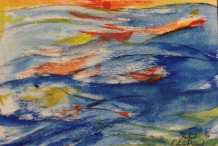 River - Maverick - Paintings & Prints, Abstract, Geometric - ArtPal
