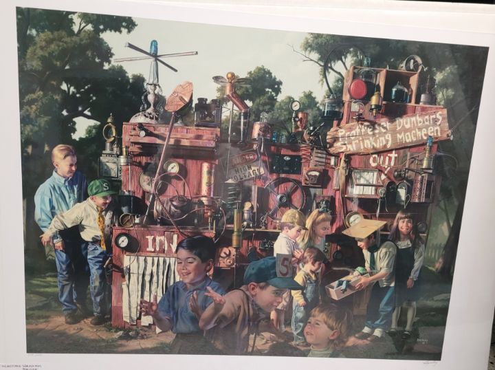 THE INCREDIBLE SHRINKING MACHINE - Graphis - Paintings & Prints, People ...