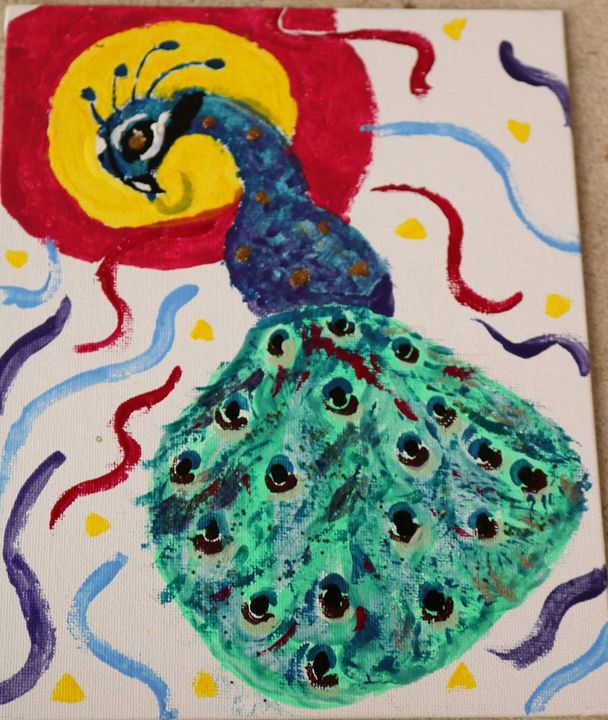 Peacock Dreams - Rad Velvet - Paintings & Prints, Animals, Birds ...