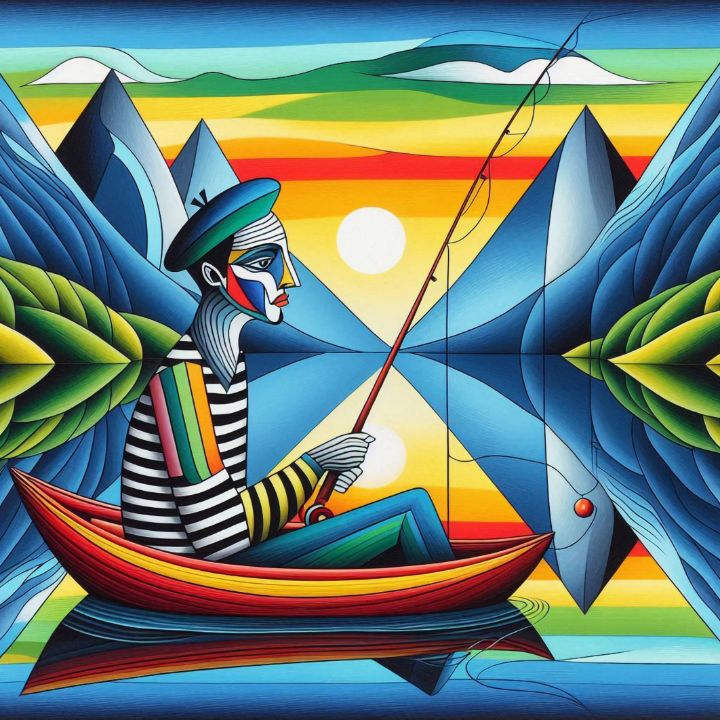 ARTIST MIME FISHING IN IMAGINATION - kenny richards - Drawings ...