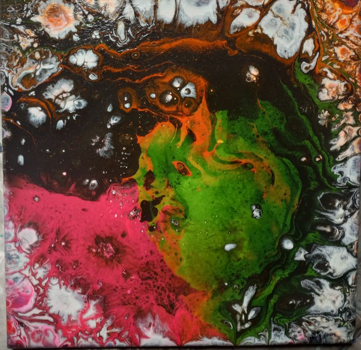 Asymmetrically Fractalized - Abstract Acrylic Art - Paintings & Prints ...