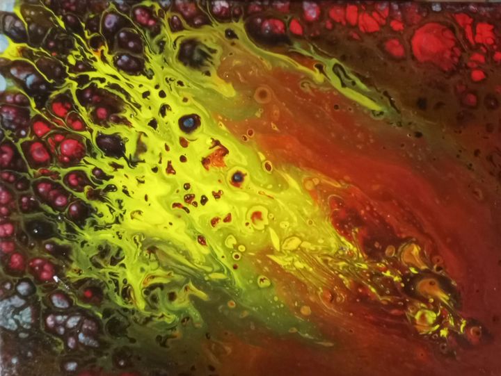 cell attack - Abstract Acrylic Art - Paintings & Prints, Abstract ...