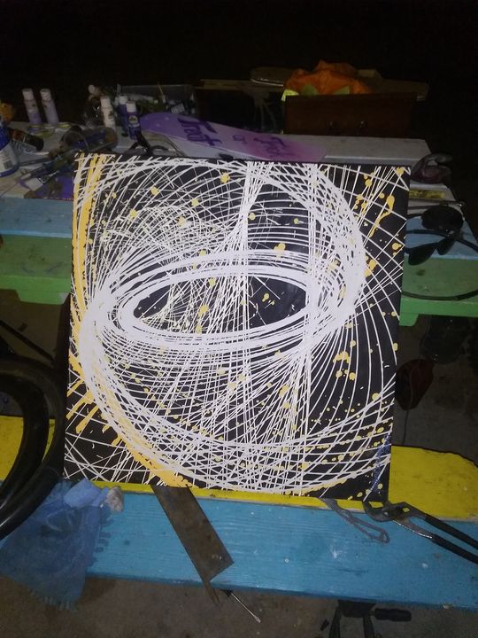 My first pendulum painting - Justen barraza - Paintings & Prints ...