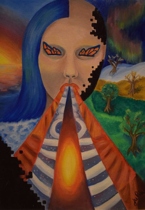 Going inwards - Art by Julischka - Paintings & Prints, Fantasy ...