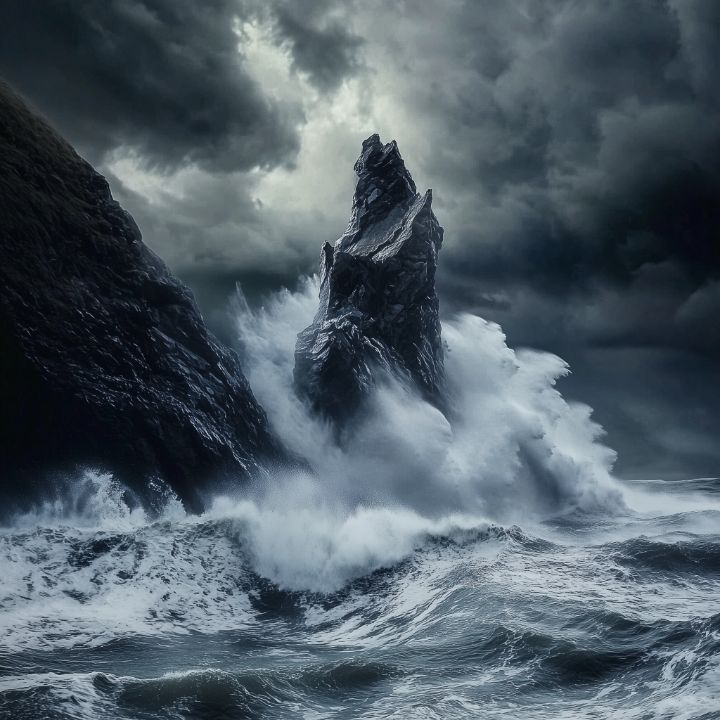 Stormy seas - Hugh Walker Australian Artist - Digital Art & AI ...