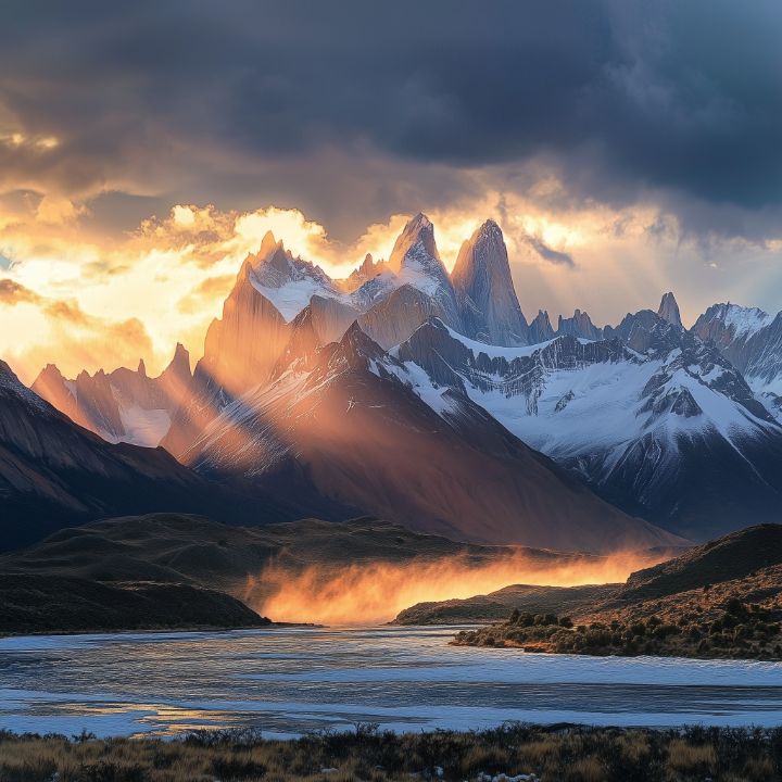 Andes Mountains Inspiration - Hugh Walker Australian Artist - Digital ...
