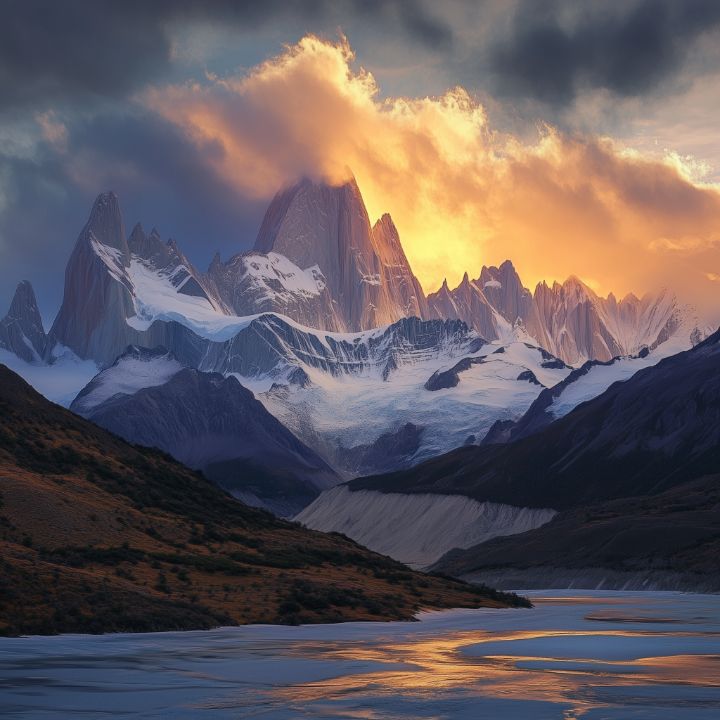 Andes Mountains Inspiration - Hugh Walker Australian Artist - Digital ...