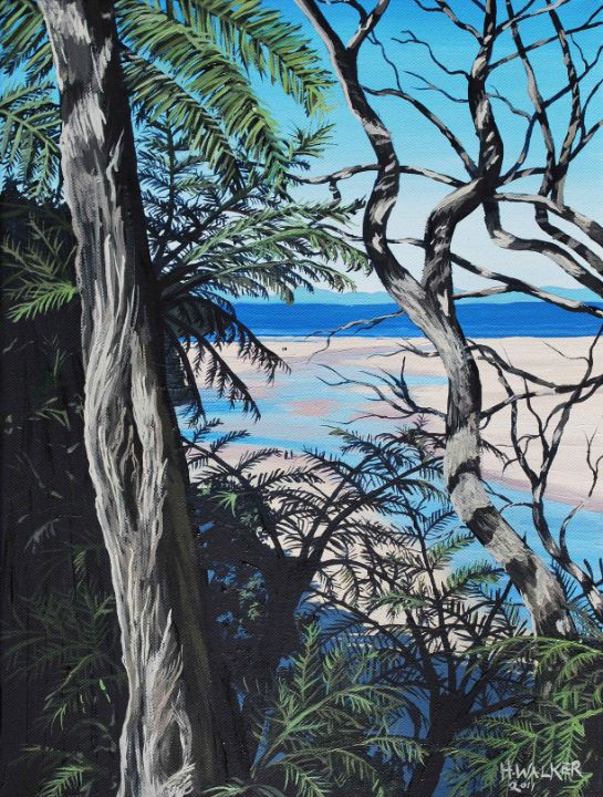 A glimpse of Paradise - Hugh Walker Australian Artist - Paintings ...